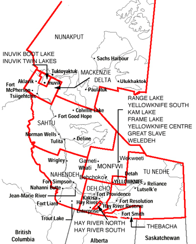 Constituency Map | Legislative Assembly of The Northwest Territories